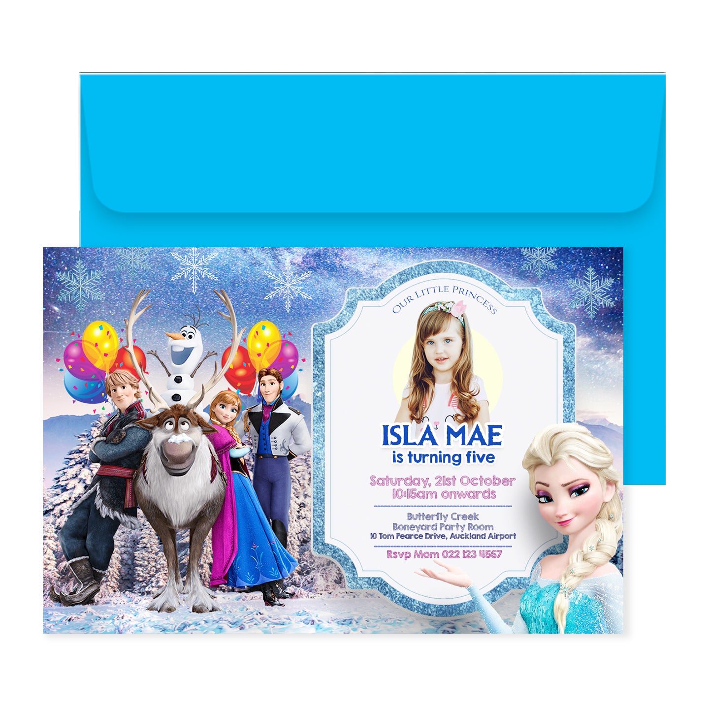 Frozen Invitation Card – Moody Goodies