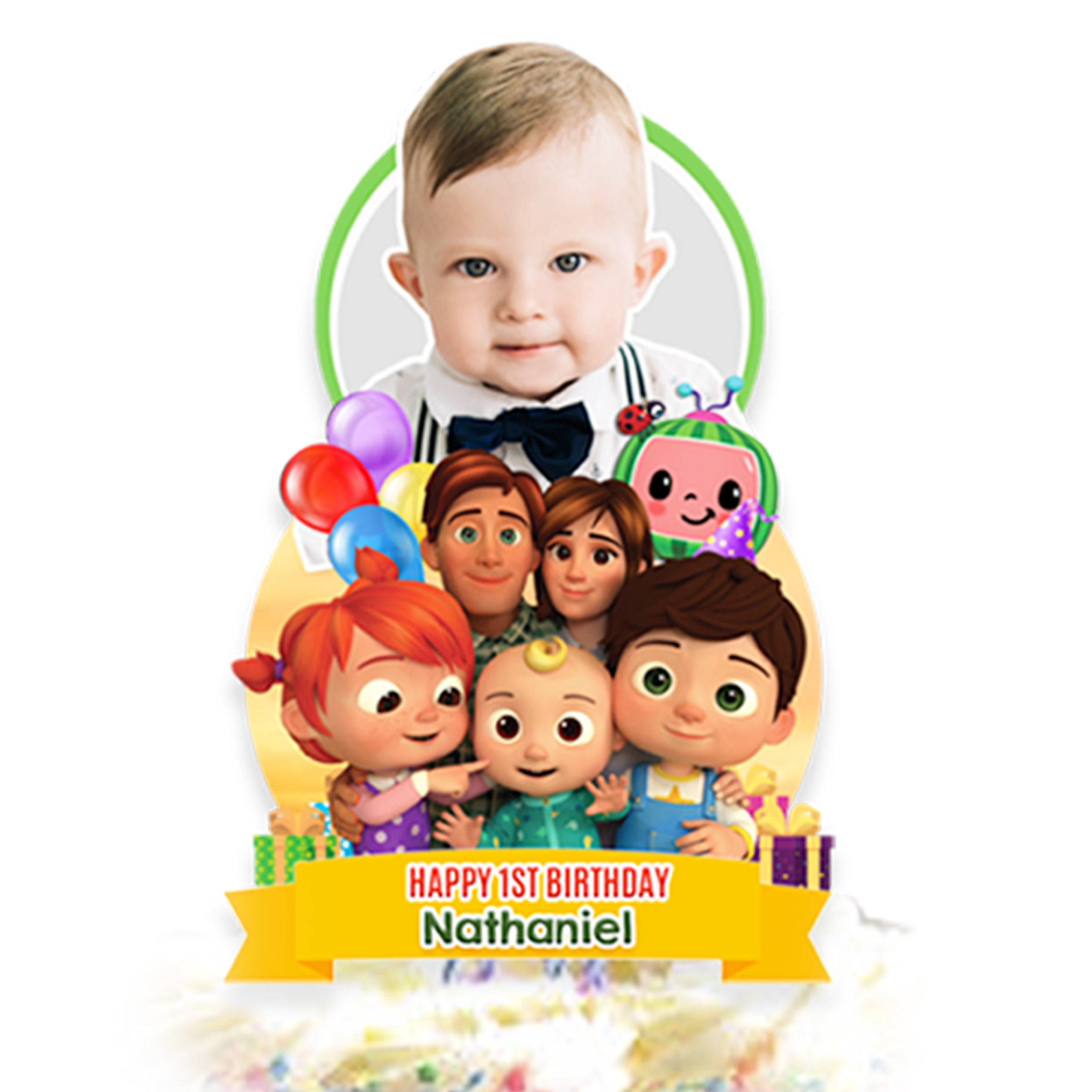 Cocomelon Cake Topper – Moody Goodies