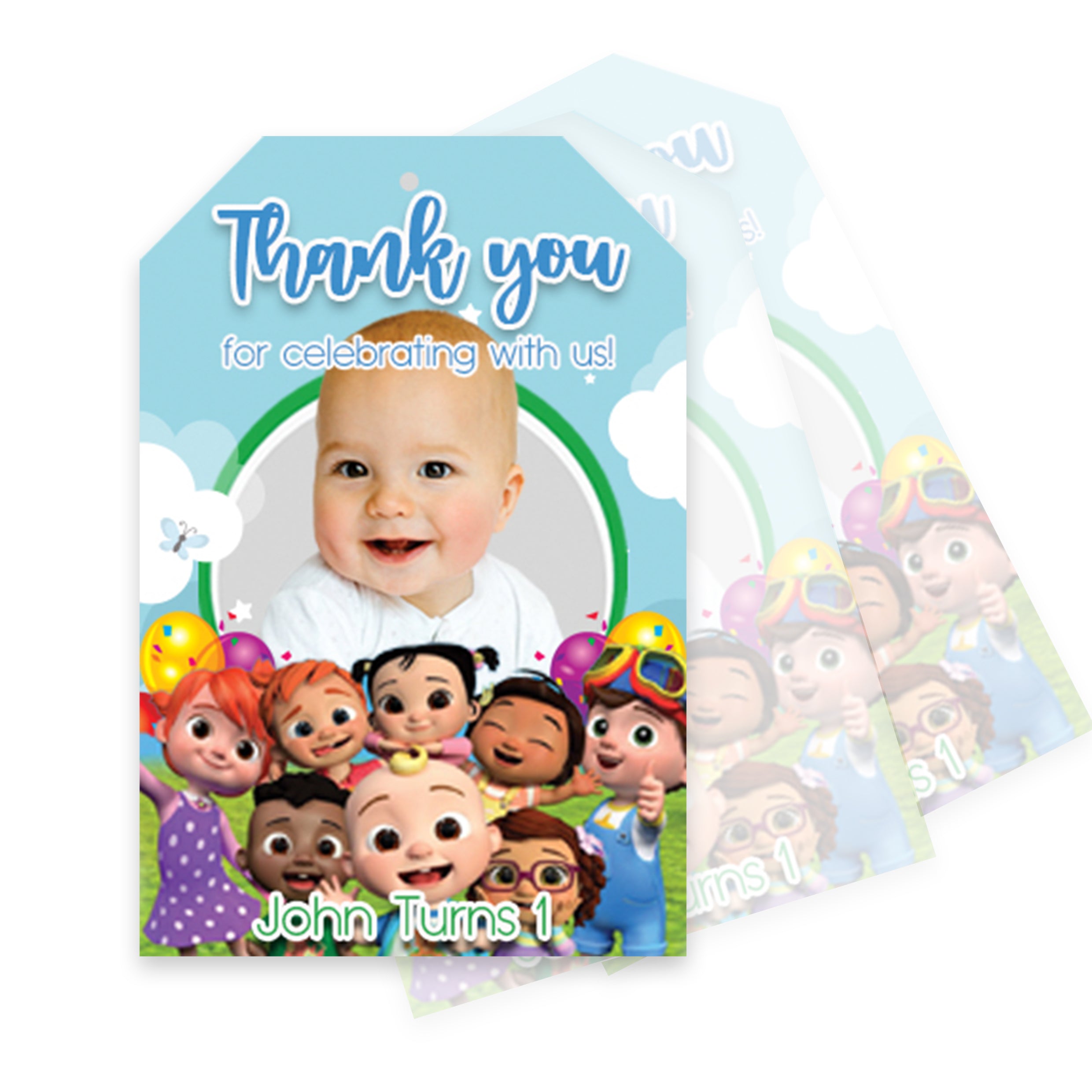 Cocomelon Thank You Tags (12pcs) – Moody Goodies